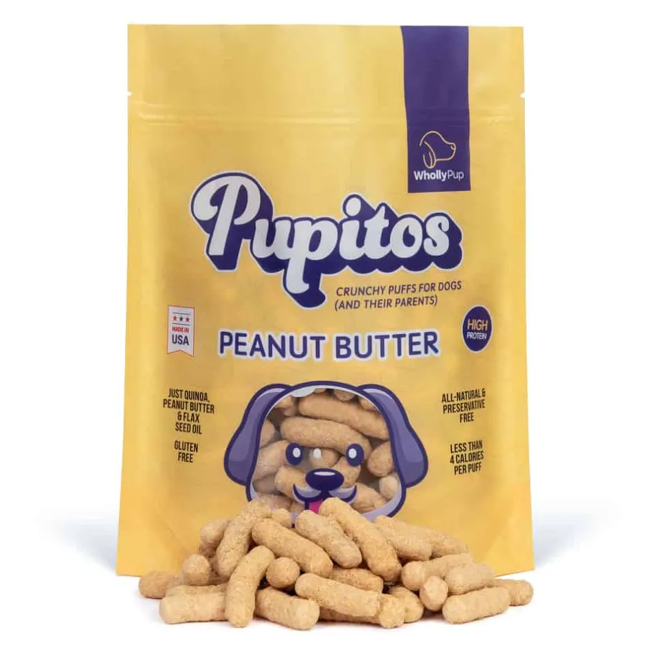Best Wholly Pup Pupitos Crunchy Puffs for Dogs Peanut Butter Flavor ...